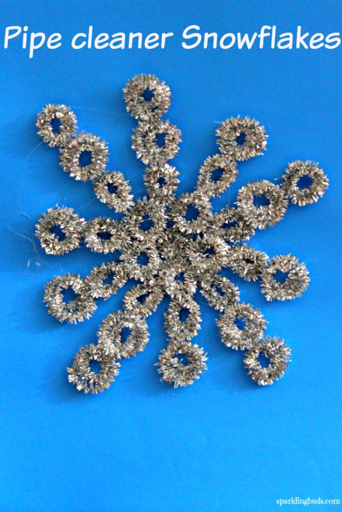 Pipe cleaner snowflake – sparklingbuds