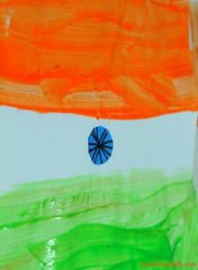 Indian Republic day crafts for kids – Flag painting – sparklingbuds