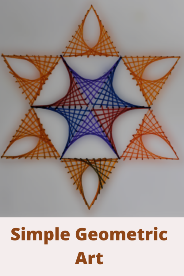 Geometric art – How to draw parabolic curves using straight lines ...