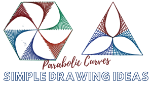 How to draw geometric designs – Parabolic Curve Art – sparklingbuds
