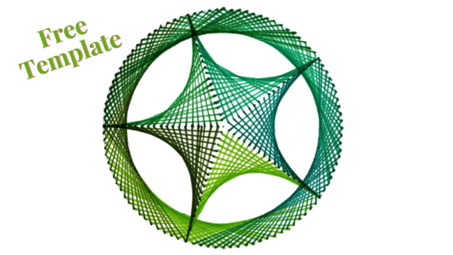 How to Draw Curved Patterns Using Straight Lines? Free Template ...